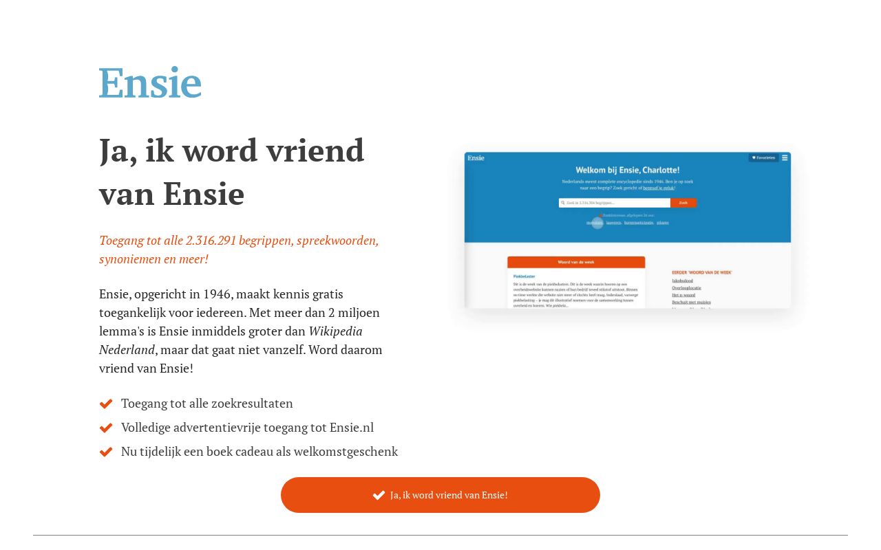 Vriend van Ensie